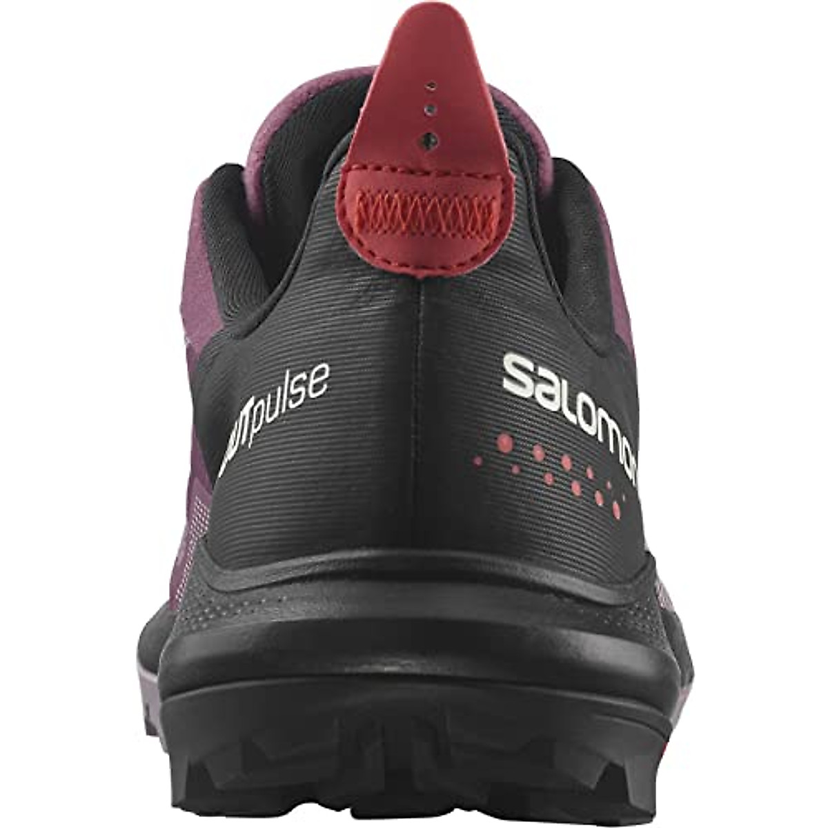 Salomon Women's OUTPULSE Gore-Tex Hiking Shoes for Women, Tulipwood/Black/Poppy Red, 7.5