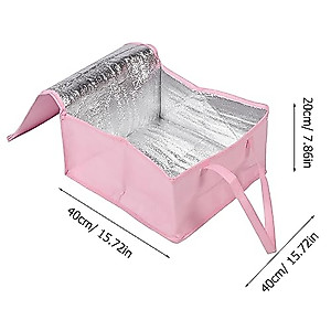 iplusmile Insulated Food Delivery Bag Insulated Grocery Bag Cooler Bag Drink Carriers Beverages Grocery Pizza Commercial Quality Hot and Cold