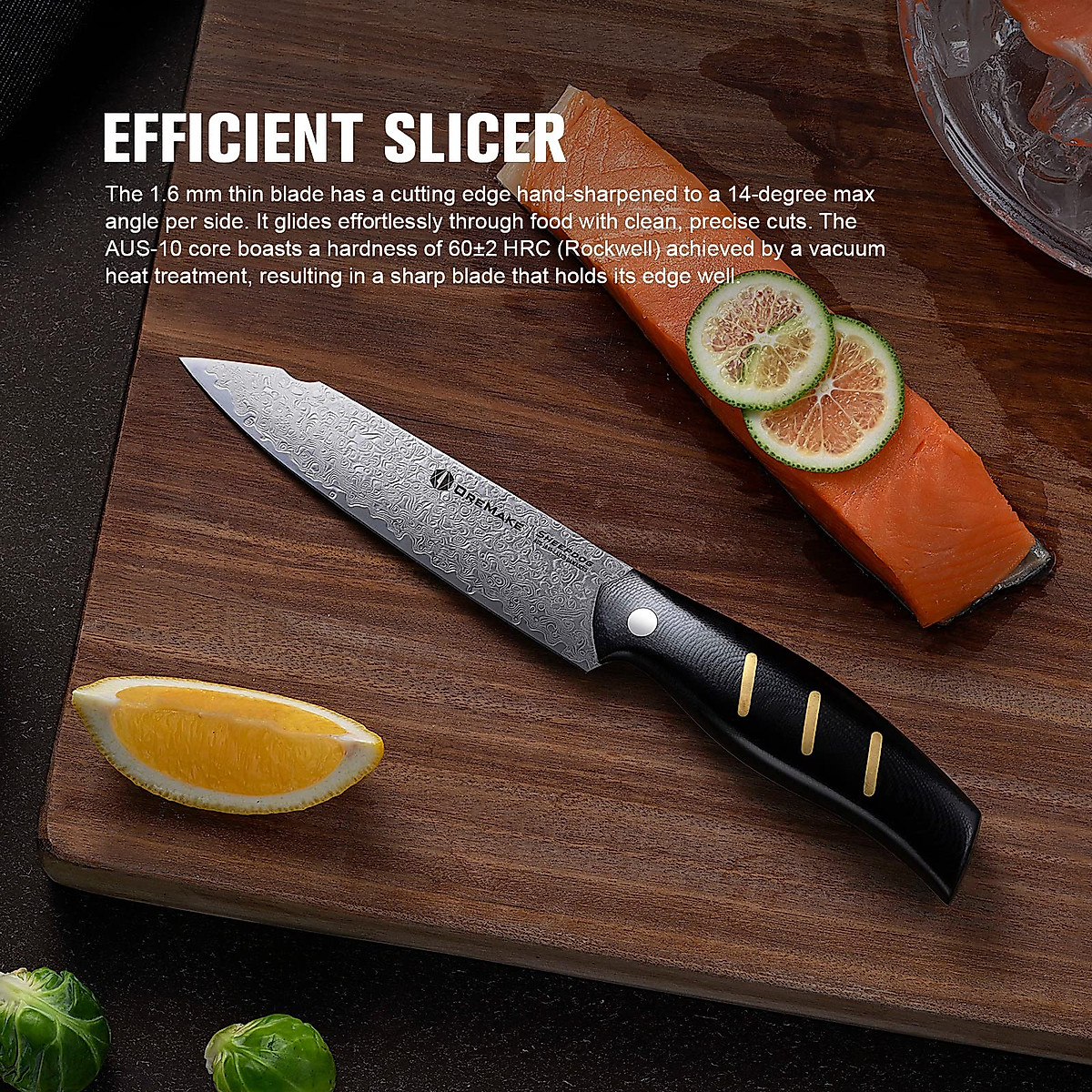 OREMAKE Sheepdog Chef's Knife - 5 Inch, Multipurpose Utility Knife for Cutting, Slicing, or Dicing