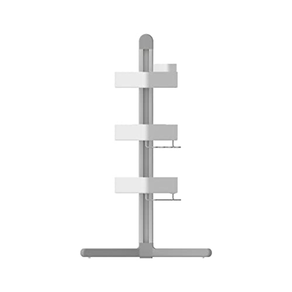 Sharper Image The SpaStudio Nook, Modular Corner Shower Caddy, Adjustable 3 Tier Design with Customizable Fit and Storage