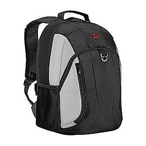 Wenger Mercury Backpack With 16" Laptop Pocket, Black-Gray