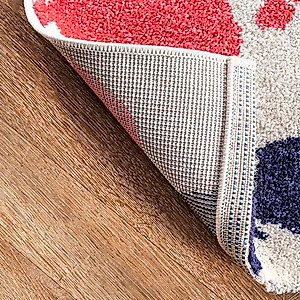 nuLOOM Pinkie Handprint Kids Area Rug, 4x6, Multi