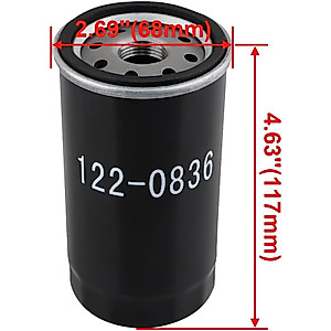 HUSWELL 140-3116 Air Filter 122-0836 Oil Filter for Cummins Onan 5500 7000 RV Generators HGJAA HGJAB HGJAC Engine