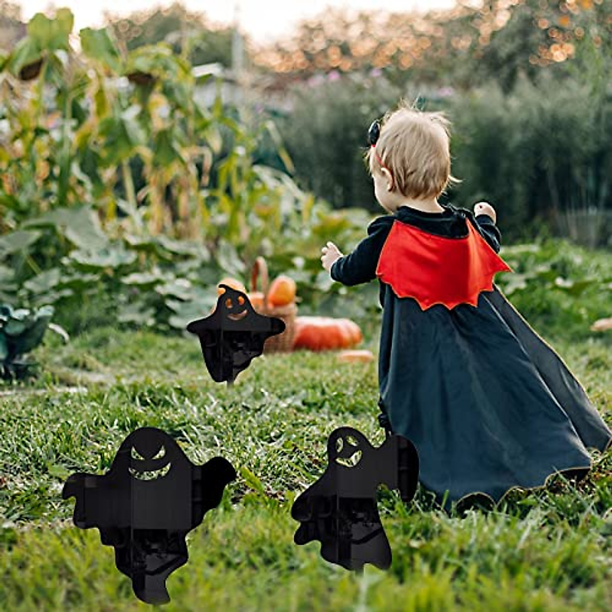 Halloween Garden Stakes Stakes Decorative Ghost Yard Sign Outdoor Decorations Outdoor Statues Decorations Yard Yard Signs Halloween Yard Art Props Scary Holiday Home Porch Party Supplies (A02)