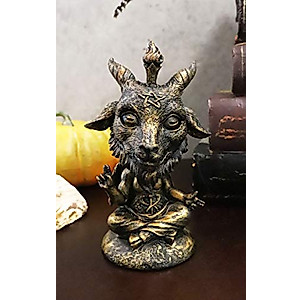 Ebros Whimsical Sabbatic Goat of Mendes Samael Lilith Baphomet Bobblehead Figurine LaVeyan Satanic Devil Baphomet Worship Lucifer The Caduceus Symbol Bobble Heads