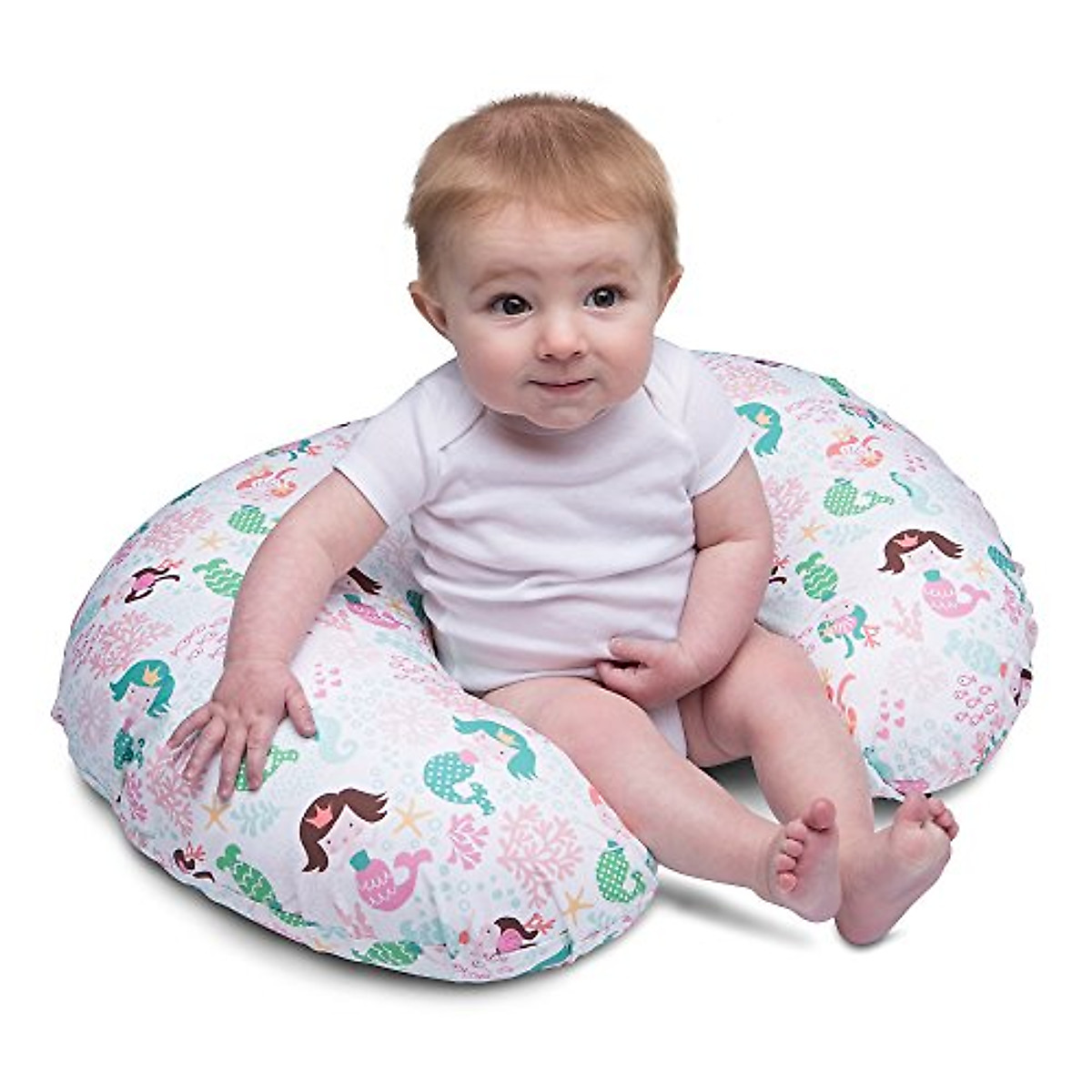 Boppy Original Pillow Cover, Mermaids, Cotton Blend Fabric with Allover Fashion, Fits All Boppy Nursing Pillows and Positioners