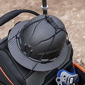 Klein Tools 55664 Replacement Bands with Clip to Secure Hard Hats and Safety Helmets to the Tradesman Pro Ironworker and Welder Backpack,Black