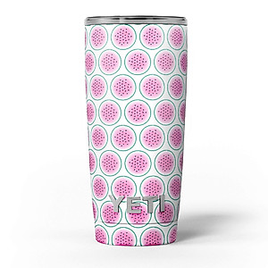 Design Skinz The Watermelon Polka Dot Pattern - Skin Decal Vinyl Wrap Kit Compatible with The Yeti Rambler Cooler Tumbler Cups