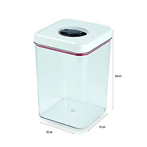 Zyliss Twist & Seal 3.6L Container, 4 litre, Clear/White