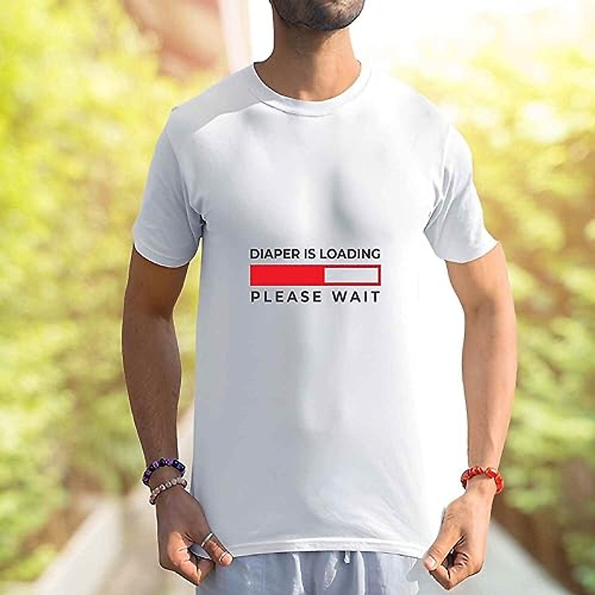 Funny Diaper Loading Quote Funny - Gift For Parents And Baby Shower Celebrations - Men And Women - Novelty, Light-weight, Soft, Custom Fit T-shirts - Black. White Gray Multicolor T Shirt