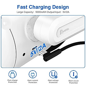 Dxldfks Battery Pack for Oculus Quest 3 & 2 Accessories Compatible with Meta Quest 3, 2, Quest Pro, PICO 4 VR Headset, 5000mAh Extended 2-4H Playtime 3.54 oz Small Lightweight Portable