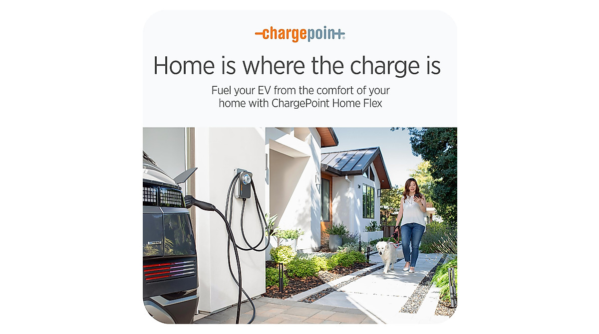 ChargePoint Home Flex EV Charger - Fast Level 2 Charging & WiFi Control