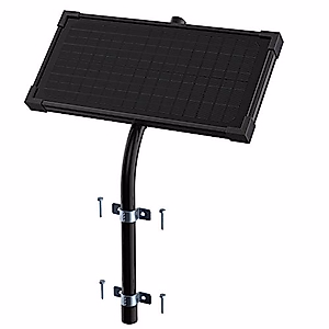 SolarEnz 10 W Solar Panel Mount Bracket Charger for Automatic Solar Gate Opener Systems Solar Panel Electric Fence Kit