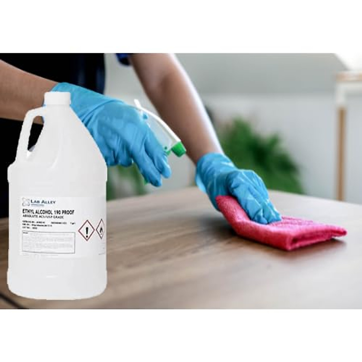 Ethanol 190 Proof (95%) Non-Denatured Alcohol, USP/FCC Food Grade, Kosher-1 GAL(Sold as 4 Quart)