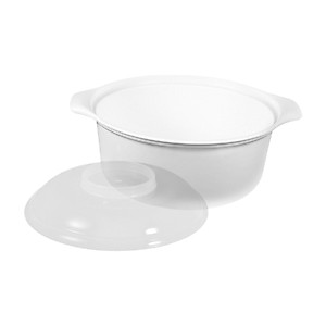 DimyFew Microwave Rice Cooker Steaming Pots Food Storage Container Easy to Clean Rice Cooking Microwave Mixing Bowls for Potato Ramen