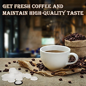 22 Pcs Replacement Valves for Coffee Canisters with 2 Rubber Rings PE Coffee Valve Canister Filter Set Degassing One Way Breather Valve for Coffee Bean Container Coffee Bag Food Bags