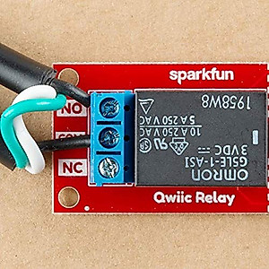 SparkFun Qwiic Single Relay-Up to 5.5A at 240VAC Multiple I2C addresses Available Turn on/Off high Power Device from Low Power microcontroller No Soldering Large Power Loads w/Simple I2C Commands