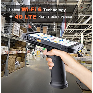 Vanquisher Rugged Android Barcode Scanner, 5.5" Touchscreen Android 11 Handheld Scanner with Zebra SE4710 2D Barcode Reader, WiFi & 4G LTE, for Waterhouse Inventory