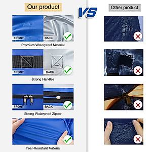 LuxAPP Full Mattress Bag for Moving,Waterproof Reusable Mattress Storage Bag with Handles Heavy Duty Zippered