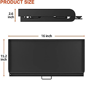 MixRBBQ 14 x 32 inch Heavy Duty Steel Griddle with Carrying Bag for Camp Chef Stove Grill, Nonstick Flat Top Cooking Griddle, Outdoor BBQ Camping Grills Accessories