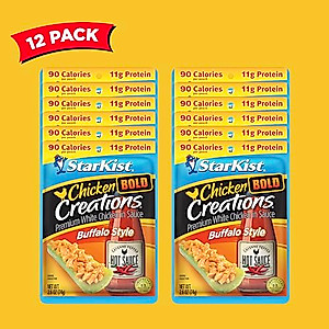 StarKist Chicken Creations BOLD Buffalo Style, 2.6 oz Pouch (Pack of 12)