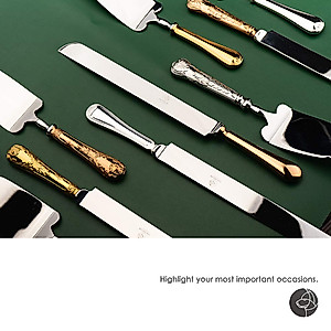 OTW PAVILION 2 Piece Wedding Cake Knife and Server Set,18/10 Stainless Steel Cake cutting Set Pie Server Cake Cutter Knife for Birthday,Anniversary,Holiday,Baby Shower,Party