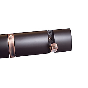 BIRDROCK HOME Wall Mounted Hooks - 6 Folding Coat and Hat Rack Hooks - Oil Rubbed Bronze Hooks - Brown Rail