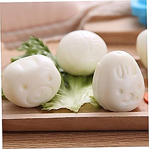 Boiled Egg Mold 3D Cartoon Plastic Egg Shaper Bento Maker DIY Tools Accessories-Cooking DIY Tools 6PCS Boiled Egg Mold,Cartoon Egg Ring Mould,3D Boiled Egg Mold,Plastic Egg Shaper