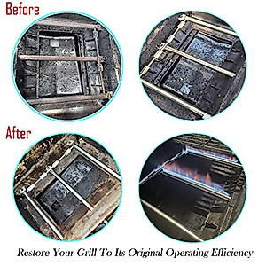 SUONA 69787 304SS Burner Tube Set for Weber Spirit 300 & Spirit II 300 Series (Front Control) E-310 S-310 E-320 S-320 E-330 S-330 SP-330 (2013 and Newer) Grill Parts Burner Replacement 18 Inch