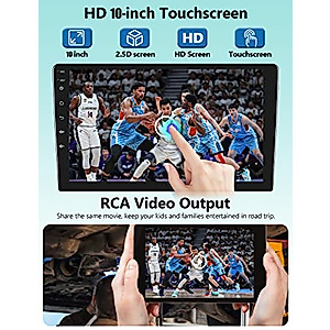 2G+32G Android 11 Car Stereo for Honda Odyssey 2005-2010, Bluetooth Apple Carplay Andriod Auto, 10.1" Touch Screen Multimedia Car Radio with Backup Camera WiFi GPS Navigation HiFi FM/RDS SWC