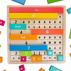 Professor Poplar's Astounding Arithmajig | Math Learning Jigsaw Cuisenaire Rods for Kids and Toddlers | STEM Tool for Teaching Spatial Reasoning and Basic Mathematics