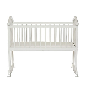 Rocking Cradle, White , 38x22x32.5 Inch (Pack of 1)