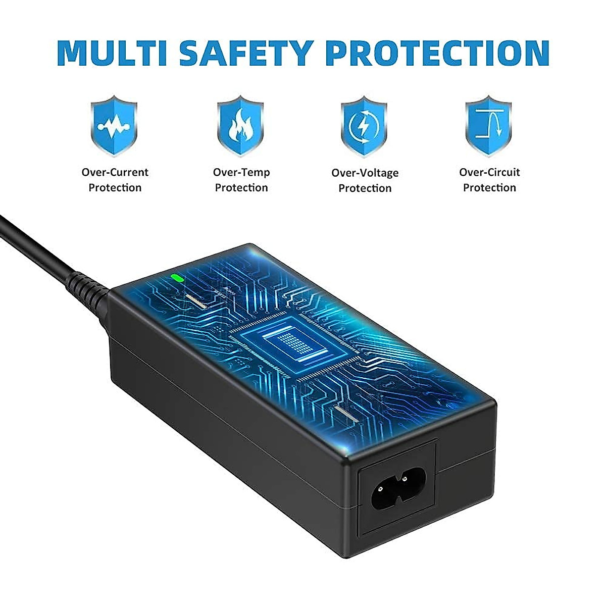 Powseed Replacement Power Cord Adapter 19V AC Adapter for LG 19" 20" 22" 23" 24" 27" 29" 32" 34" LCD LED Monitor Widescreen HDTV Flatron IPS236V IPS236-PN E2750VR-SN 27MP38VQ Power Supply Adapter