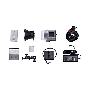 Aputure Amaran 60X S Bi Color LED Video Light 2700-6500K, Upgraded TLCI 97+ CRI 96+ SSI 87+, 9 Lighting Effects, APP Control, DC/AC Power Supply with Ginisfoto Cloth for Studio and Filming