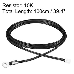 uxcell 10K NTC Thermistor Probe 39.4 Inch Sensitive Temperature Temp Sensor for Air Conditioner