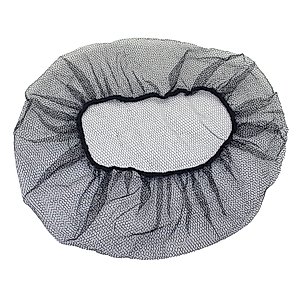 Yes!Fresh 21" Disposable Regular Nylon Breathable Honeycomb Hair Nets, package of 100 (Black)