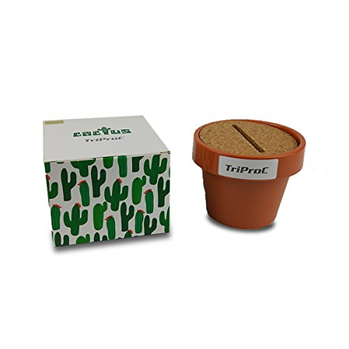 TriPro Original Coasters Set of 6 Pieces with Creative Cactus Shaped Design for Holiday Gift & Home Decoration