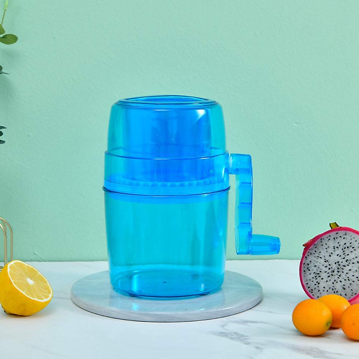 Portable Ice Maker, Ice Shaver, Shaved Ice Machine Manual Hand Crank Margarita Frozen Cocktail for Kids for Adults
