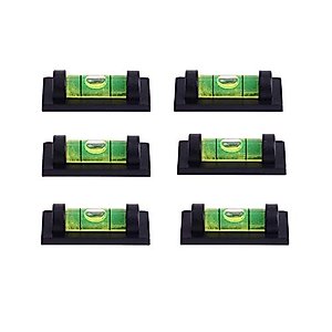 YOTOM Standard Bubble Level with Magnetic Base for RV, Travel Trailer, Camper, Tripod, Turntable - 6 Pack