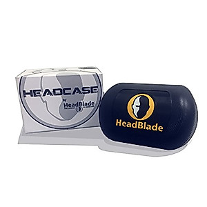 HeadBlade ATX Headshaver with HeadCase - Rigid Body with Multiblade Design and Non Slip Rubber Ring for Easy Reach, Close Shave
