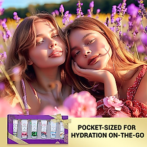 spa luxetique Hand Cream Hand Cream Set Gift for Women Hand Lotion with Natural Aloe and Vitamin E for Dry Skin Mini Travel Size Scented Hand Lotion | 6 x 1.0 oz/30ml