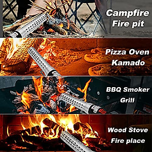 Skyflame Electric Charcoal Fire Starter and Lighter with Built-in Blower | Indoor Outdoor BBQ Smoker Grill Starter - Super Quick Electro Torch Ignites Briquettes Wood for Fireplace and Fire Pit
