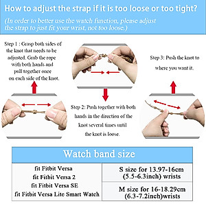 Somesame Compatible with Fitbit Versa/Versa 2/Versa Lite/Versa SE Bands Boho Beads Bracelets,Multilayer 5 Wraps Chakra Leather Handmade Braided Natural Stone Rope Watch Strap for Women Men