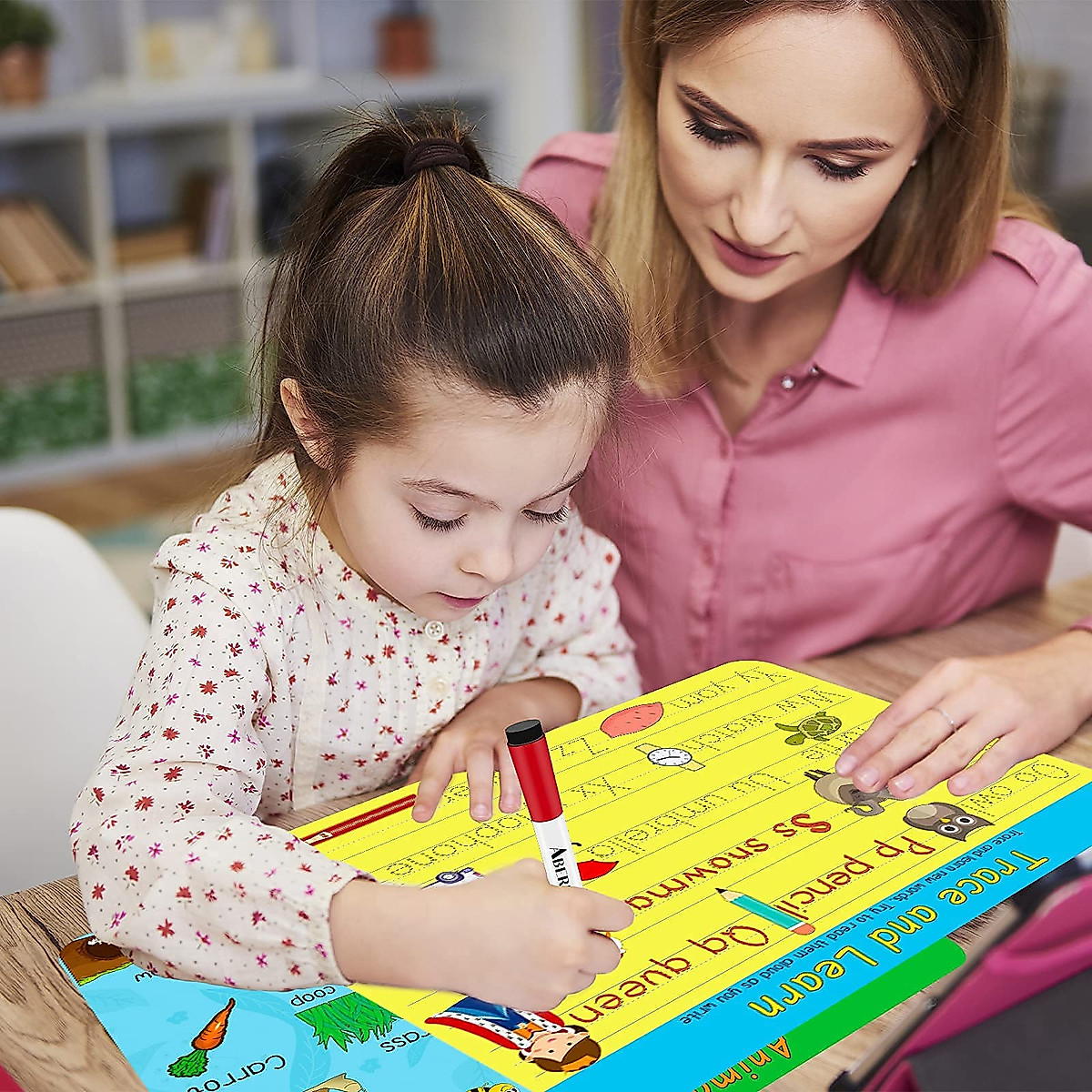 Handwriting Practice Book for Kids, Toddler Preschool Learning Activity for 3 4 5 Year Old Boys Girls, Kindergarten Educational Toys, Autism Montessori Toys, Tracking Letters Learn Number Workbook