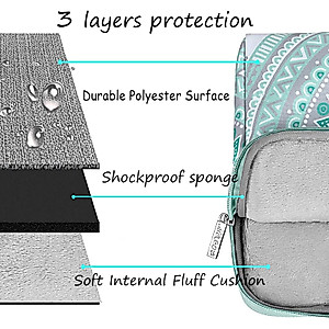 MOSISO Laptop Shoulder Bag Compatible with MacBook Air 13 M2 A2681 M1 A2337 A2179 A1932/Pro M2 M1 A2338 A2251 A2289 A2159 A1989 A1706 A1708, Carrying Briefcase Handbag Sleeve Mandala MO-MDL001