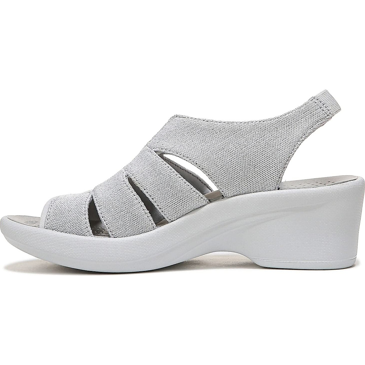 BZees Womens Finale Sandal, Silver Shimmer, 7.5 US