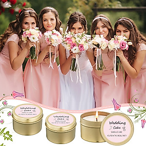 Conelist 8 Pcs Bridesmaid Proposal Gifts Smells Like You're in The Bridal Party Candles Bridesmaid Gifts Natural Soy Wax Candles for Bridesmaid Best Friends Wedding Gifts (Pink,Classic)
