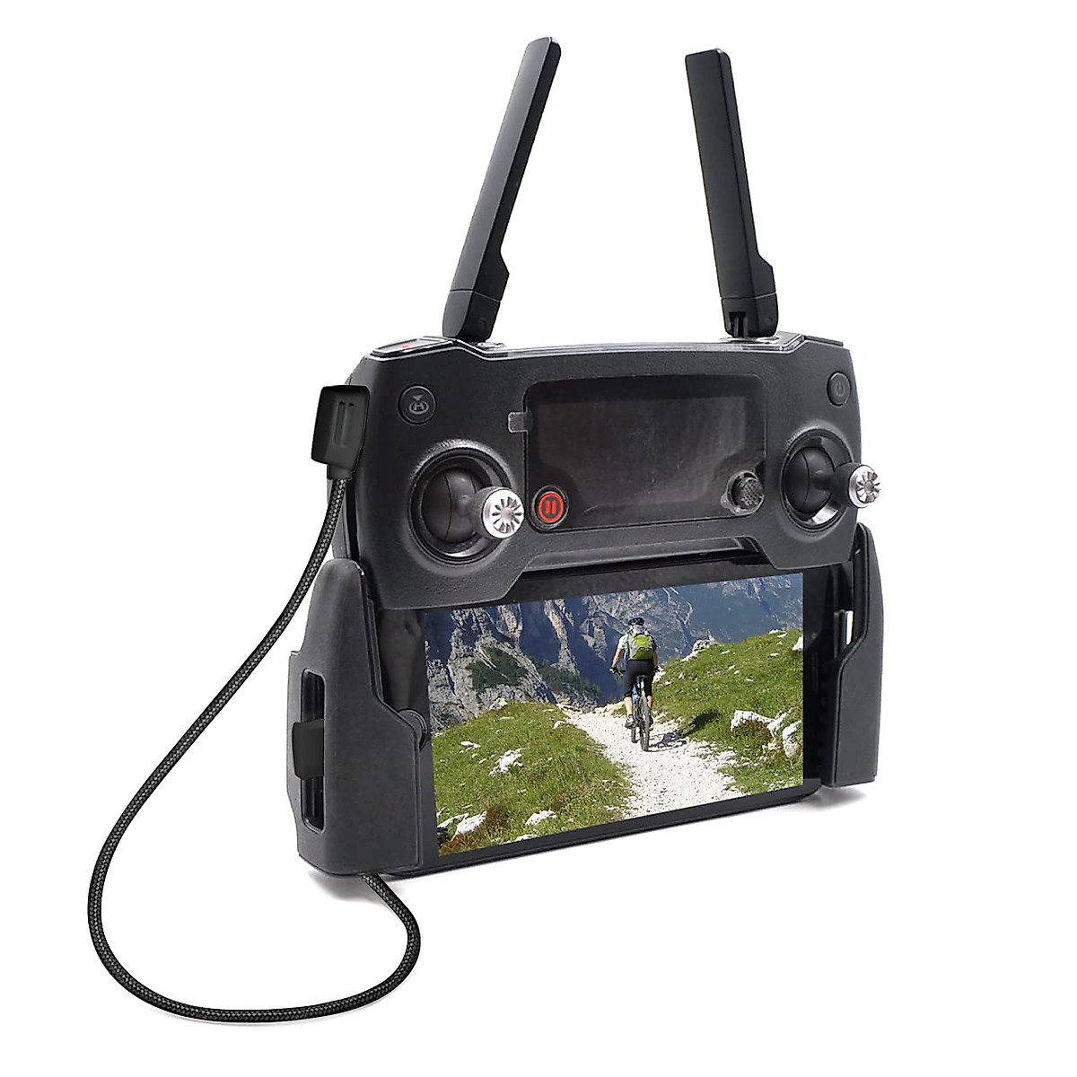 STARTRC 11.8inch and 3.9inch Lightning Data Cable to Micro USB MFI Certified for DJI Neo/Mini 4K/Mini SE/Mavic Mini/Mavic 2 Pro&Zoom/Mavic Air Controller Accessories,Tablet Phone OTG Cables(2 Pack)