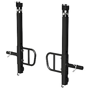 Mikolo Jammer Arms for Power Cage,2"x2" Power Rack, Adjustable Lever Arm Power Rack Attachment for Home Gym Attachments & Accessories,Fit for 1" Holes, 50x50mm, F4 K6 Rack & M4 Smith Machine