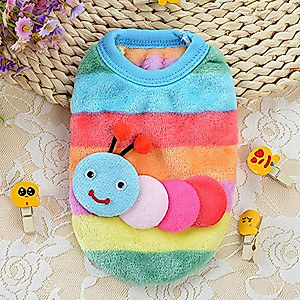 Pet Clothes Autumn and Winter Dog Clothes Striped Home Clothes Teacup Extra Large Dog Sweater Soft Fleece